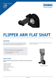 Eje plano del brazo Flipper - Bromma