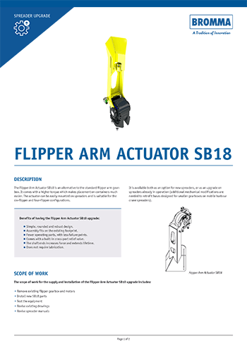Flipper Arm Acuator SB18 - Bromma